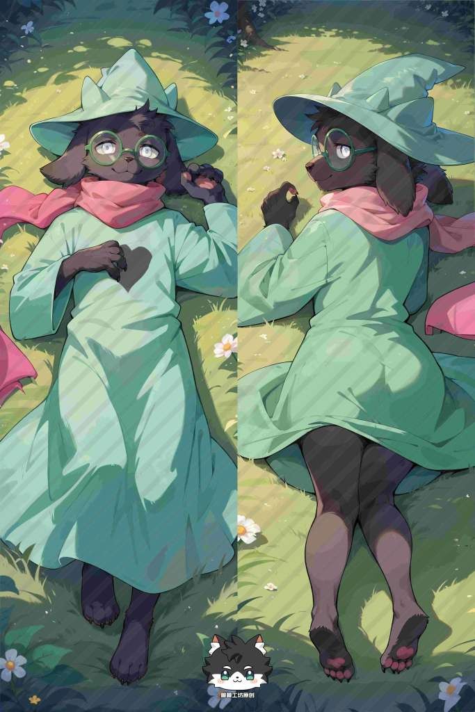 Deltarune Ralsei Anime Dakimakura Body Pillow Cover